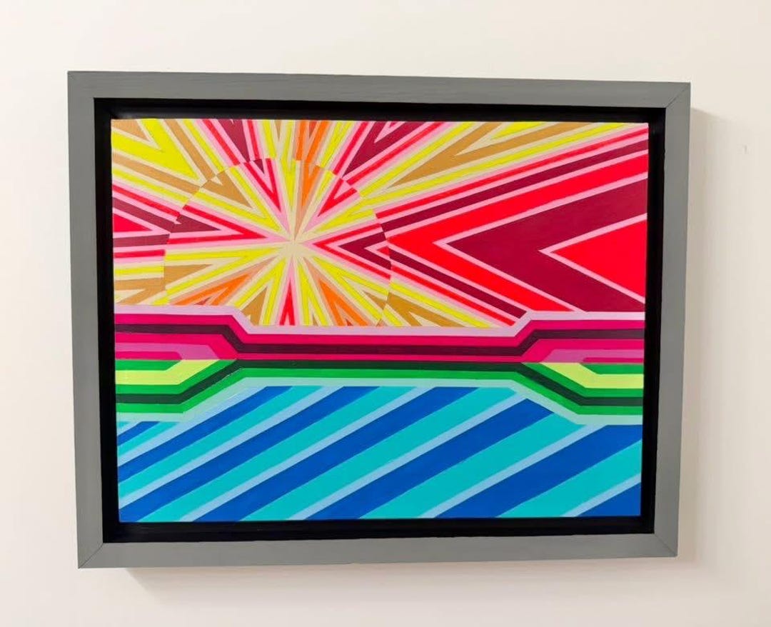 SPHERE 4 OP ART Painting - Etsy