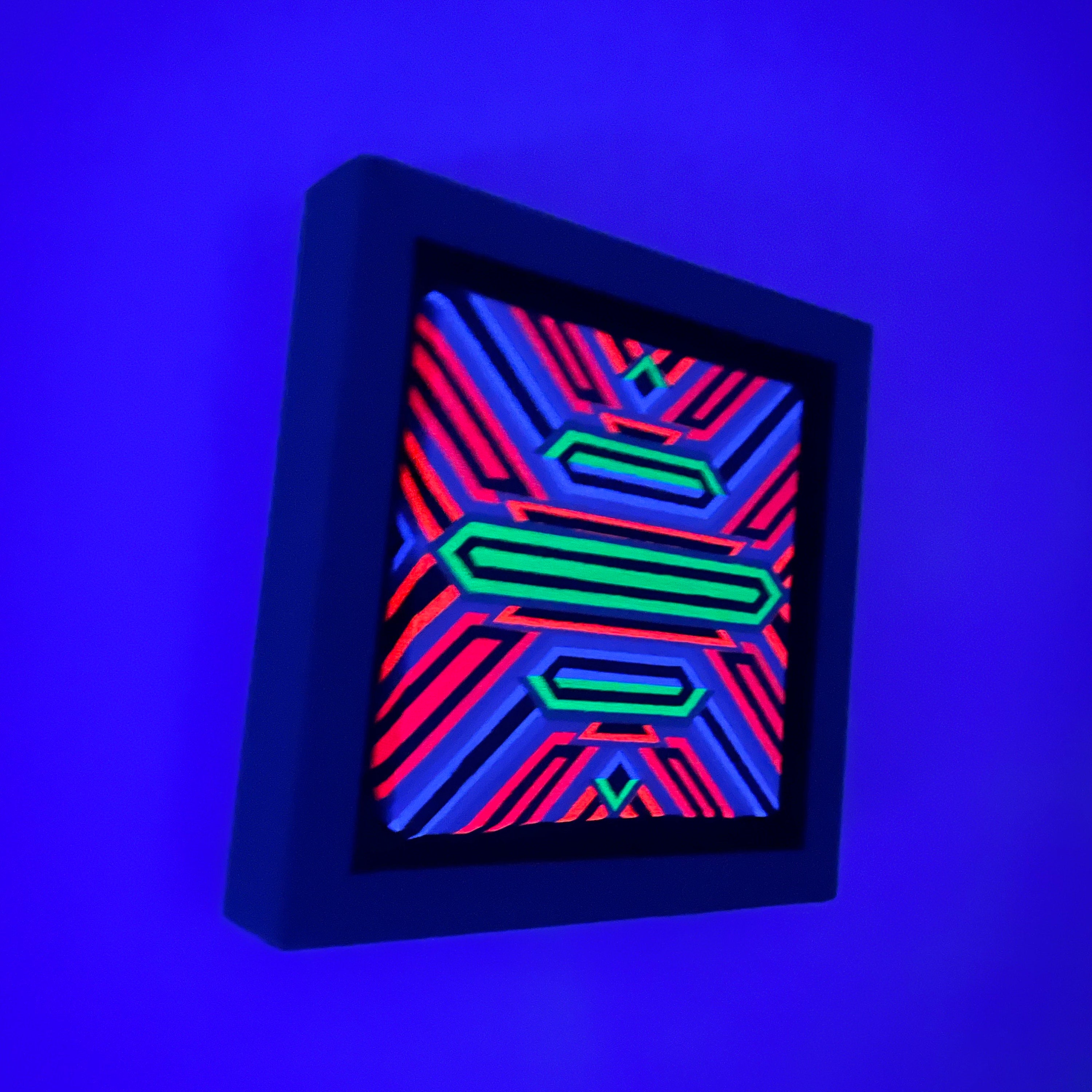 Gem 7 Op Art Painting - Etsy