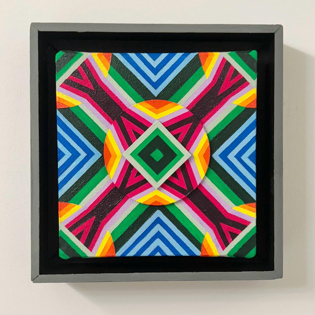 3D OP ART GLOBE Painting - Etsy