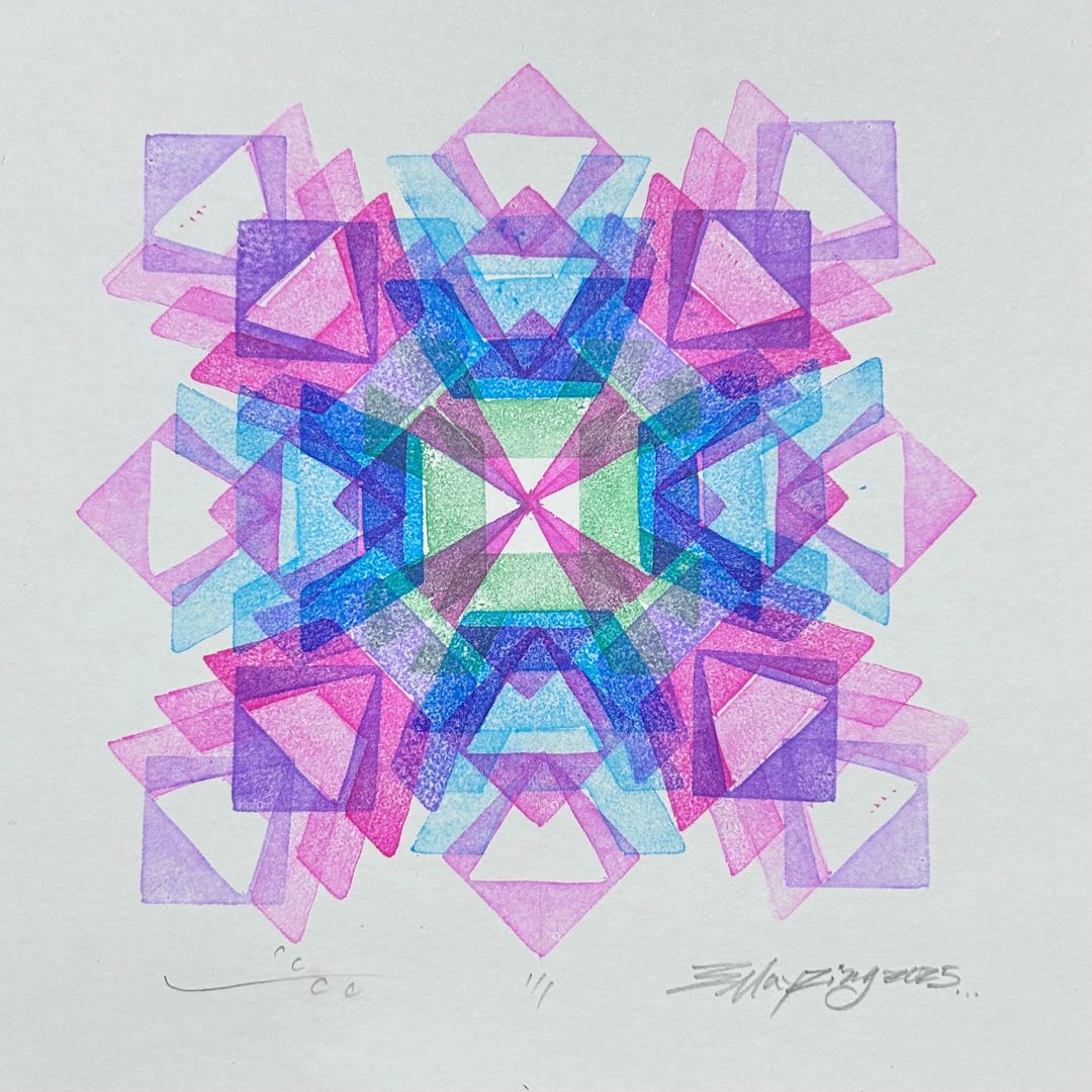 GEOMETRIC Block Print - Etsy