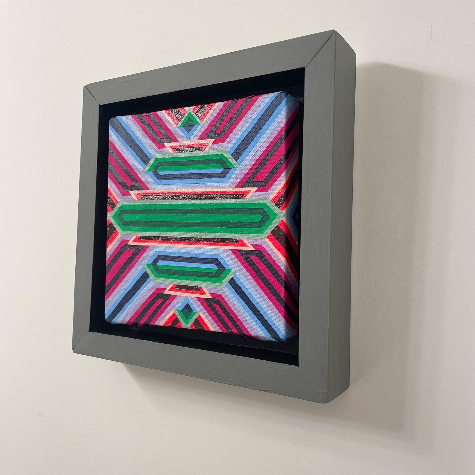 Gem 7 Op Art Painting - Etsy