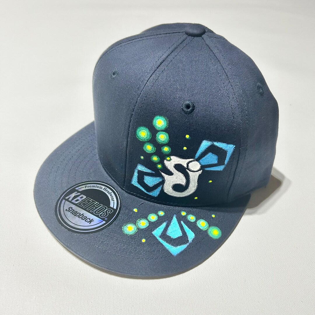 String Cheese Incident Navy Blue Block Print Snap Back Hat - Etsy