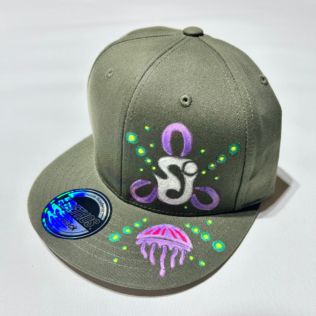 String Cheese Incident Green Block Print Snap Back Hat - Etsy