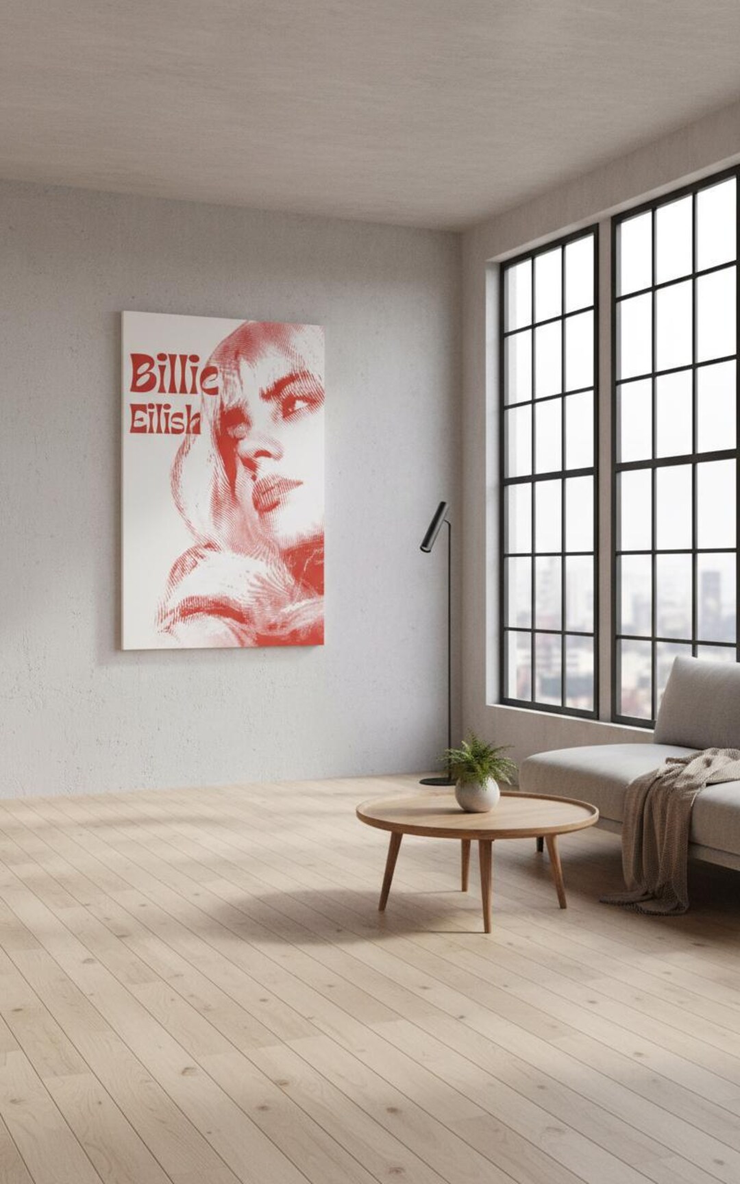Billie Eilish Canvas Wall Art | Billie Eilish Poster Print | Music Wall ...