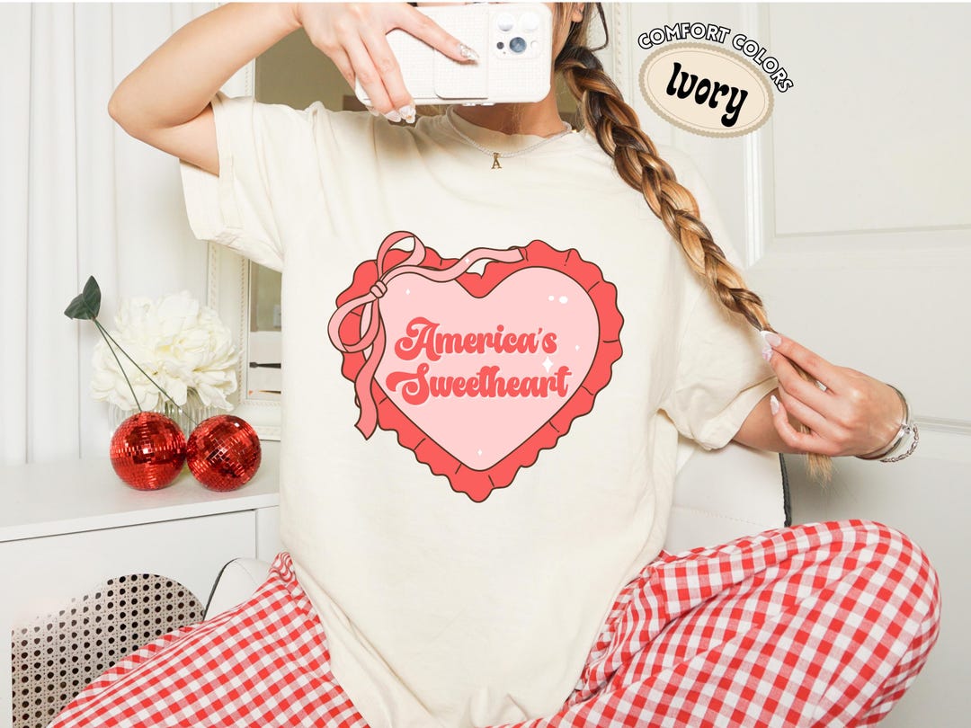 Retro Valentine Candy Heart PNG | America's Sweetheart Design (digital ...