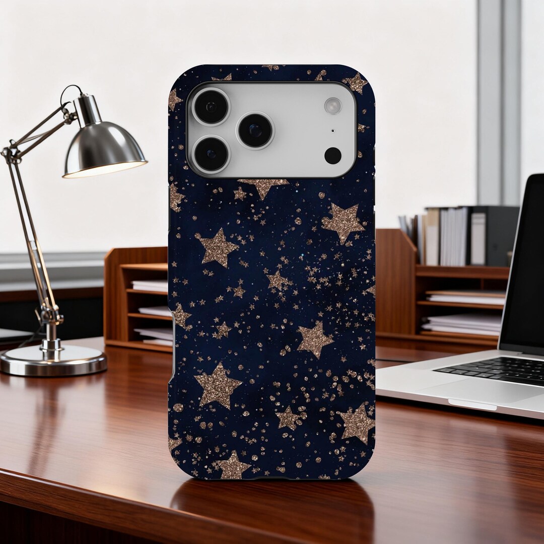 Retro Starry Sky Phone Case,midnight Star Glitter Phone Case, Night Sky ...
