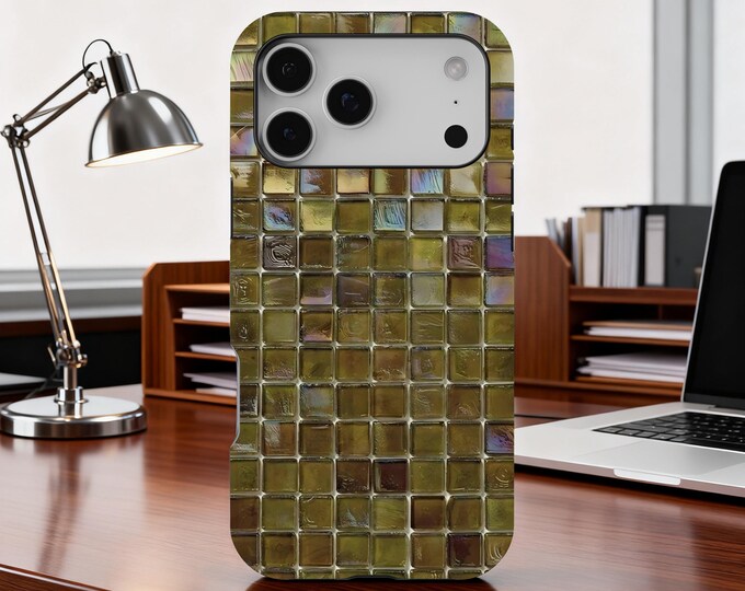 Vintage Floral Tile Phone Case, Retro Flower Mosaic Patchwork Cover for ...
