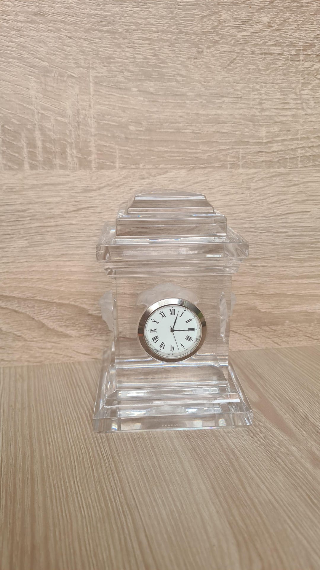 Versace Rosenthal Crystal Desk Clock – Medusa Head, German Luxury Decor ...