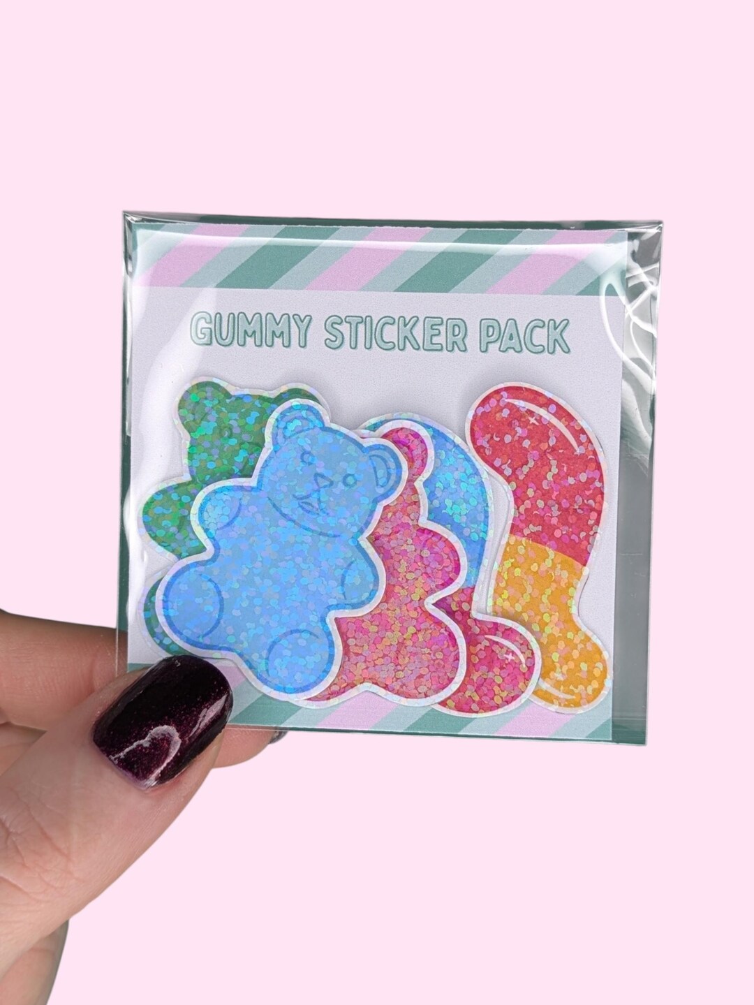 Gummy Sweets Sticker Pack - Candy, Sweeties, Gummy Bears, Sour Worms ...