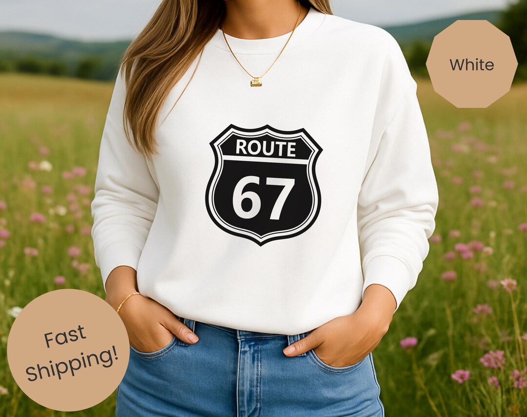 Route 67 Meme Sweatshirt | Gen Z Humor - Etsy