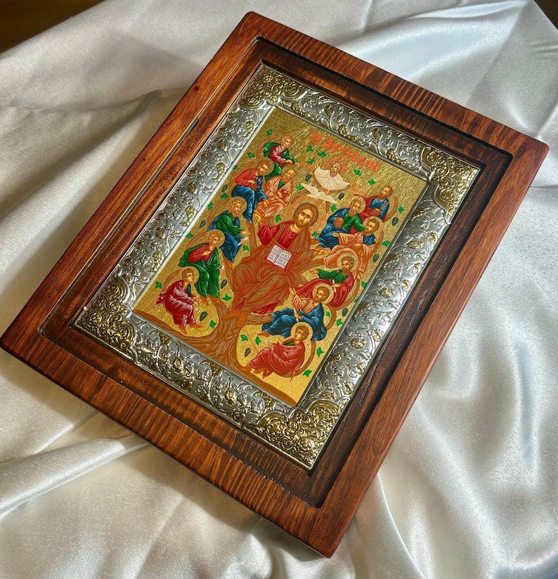 The Vine Tree Icon, Wood Icon, the Vine Tree, Handmade Icon on Natural ...