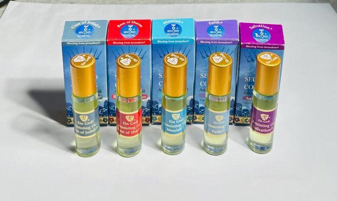 Set of Roll on Anoiting Oil From Israel, Messianic Seal, Anointing Oil ...