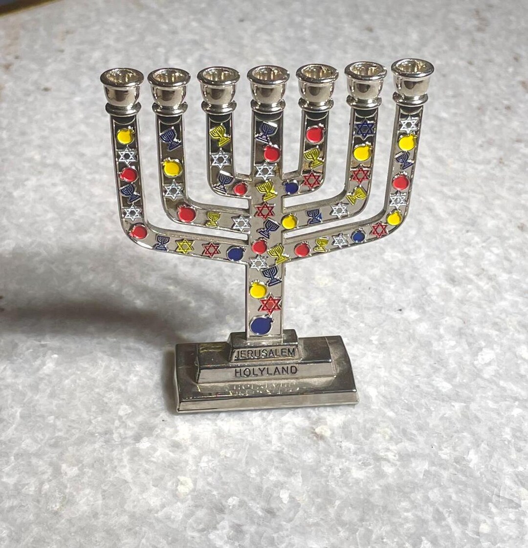 Menorah From Israel, Bar Mitzvah, Judaica Jewish Gift, Handmade Menorah ...