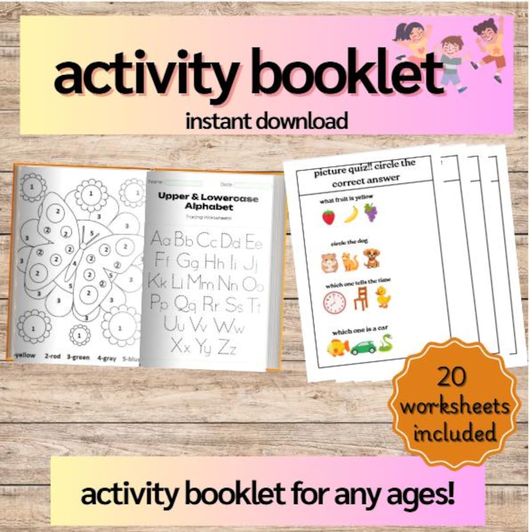 Fun Kids Activity & Colouring Book | Printable Worksheets | PDF ...