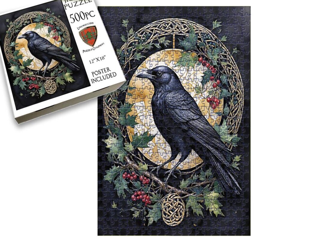 Jigsaw Puzzle | 500 Pieces | Night Raven | Birds | Livingstone Puzzles ...