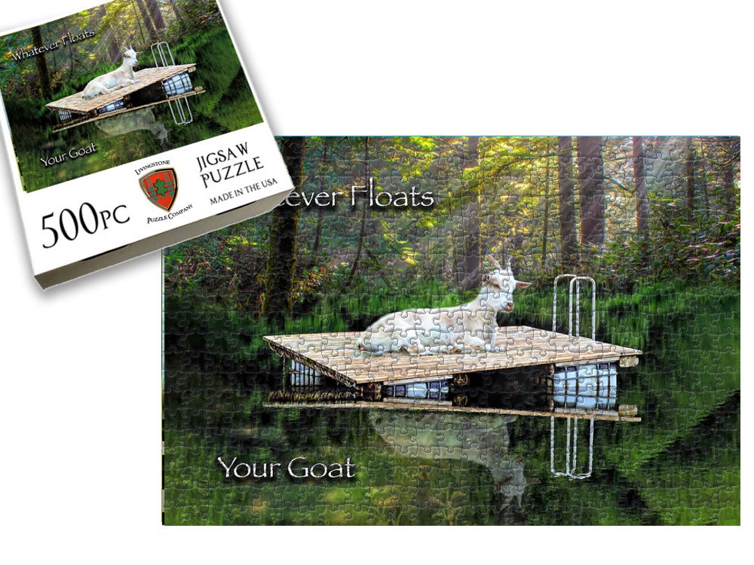 Jigsaw Puzzle | 500 Pieces | Float Your Goat | Goats | Livingstone ...
