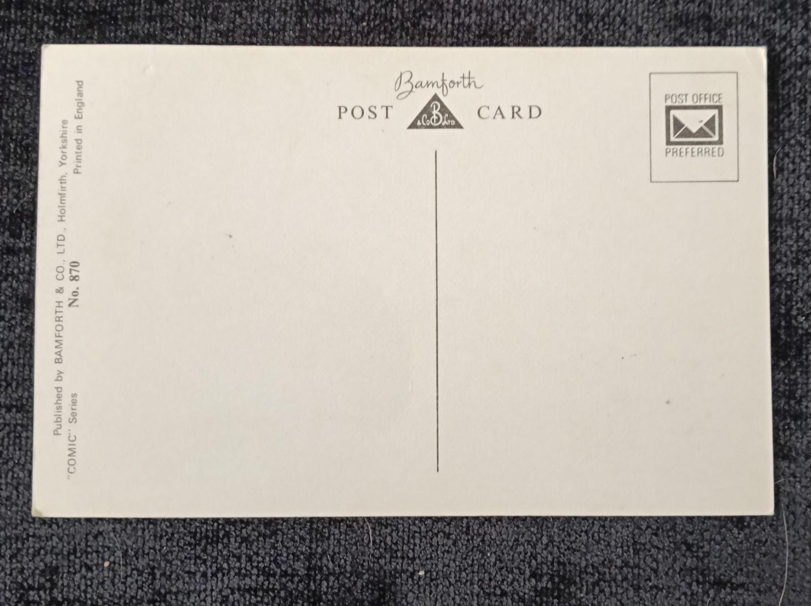 Bamforth Postcard Comedy Postcard Bamforth Black #870 - Etsy