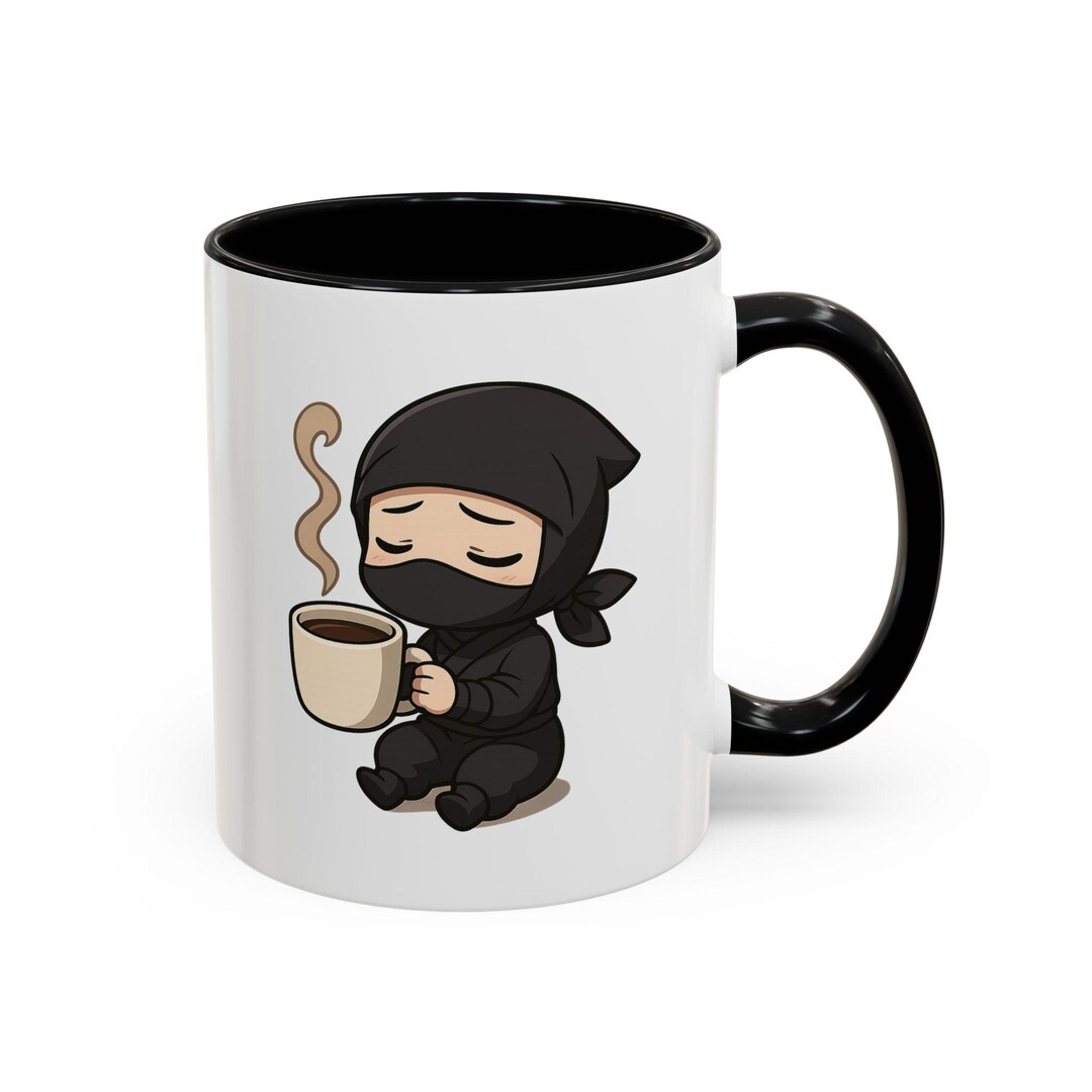 Ninja Coffee Mug Cute Ninja, Gift for Coffee Lovers, Unique Tea Mug ...