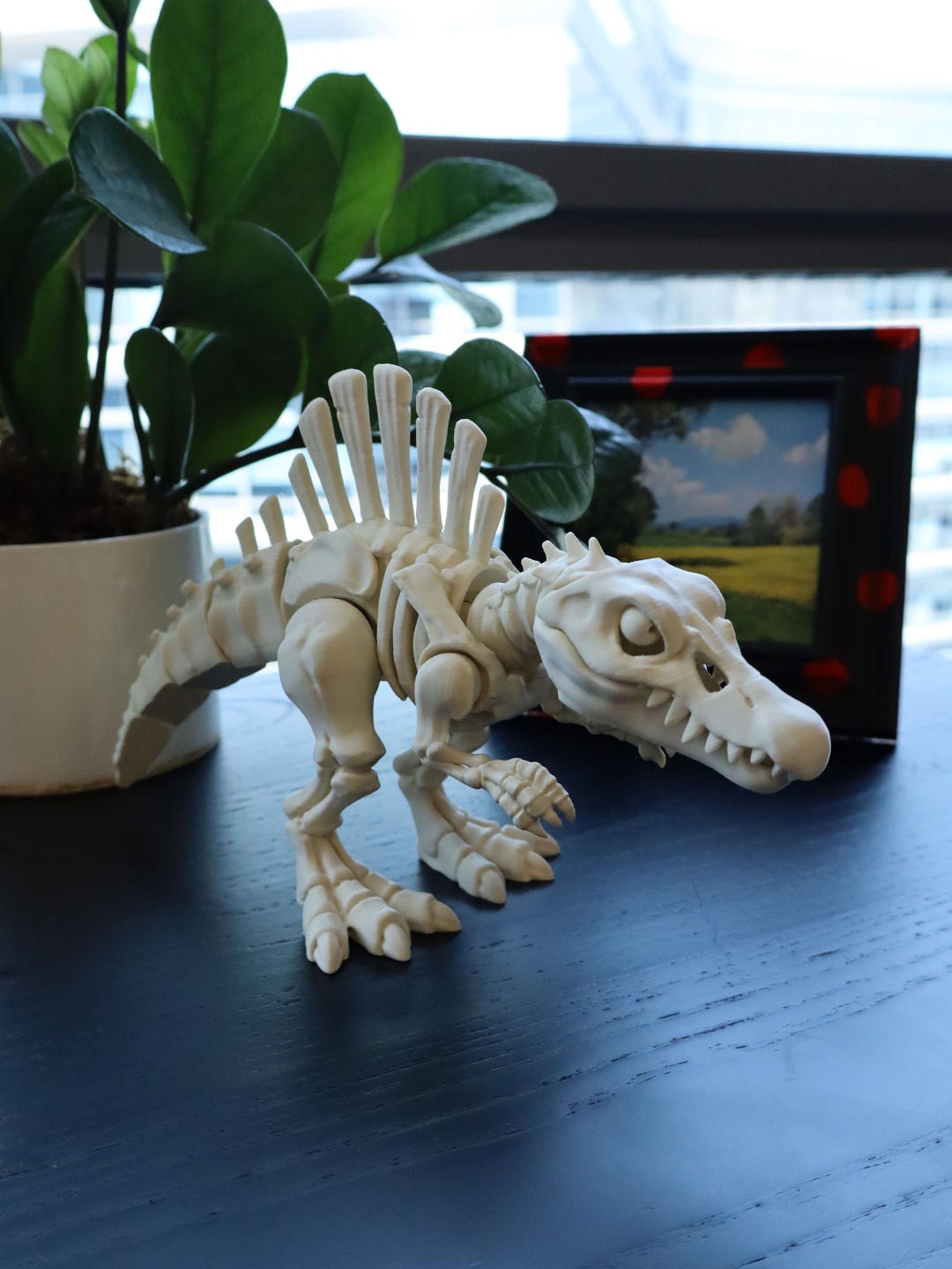 Articulated Spinosaurus Fidget Toy, Realistic Dinosaur Skeleton, 3D ...