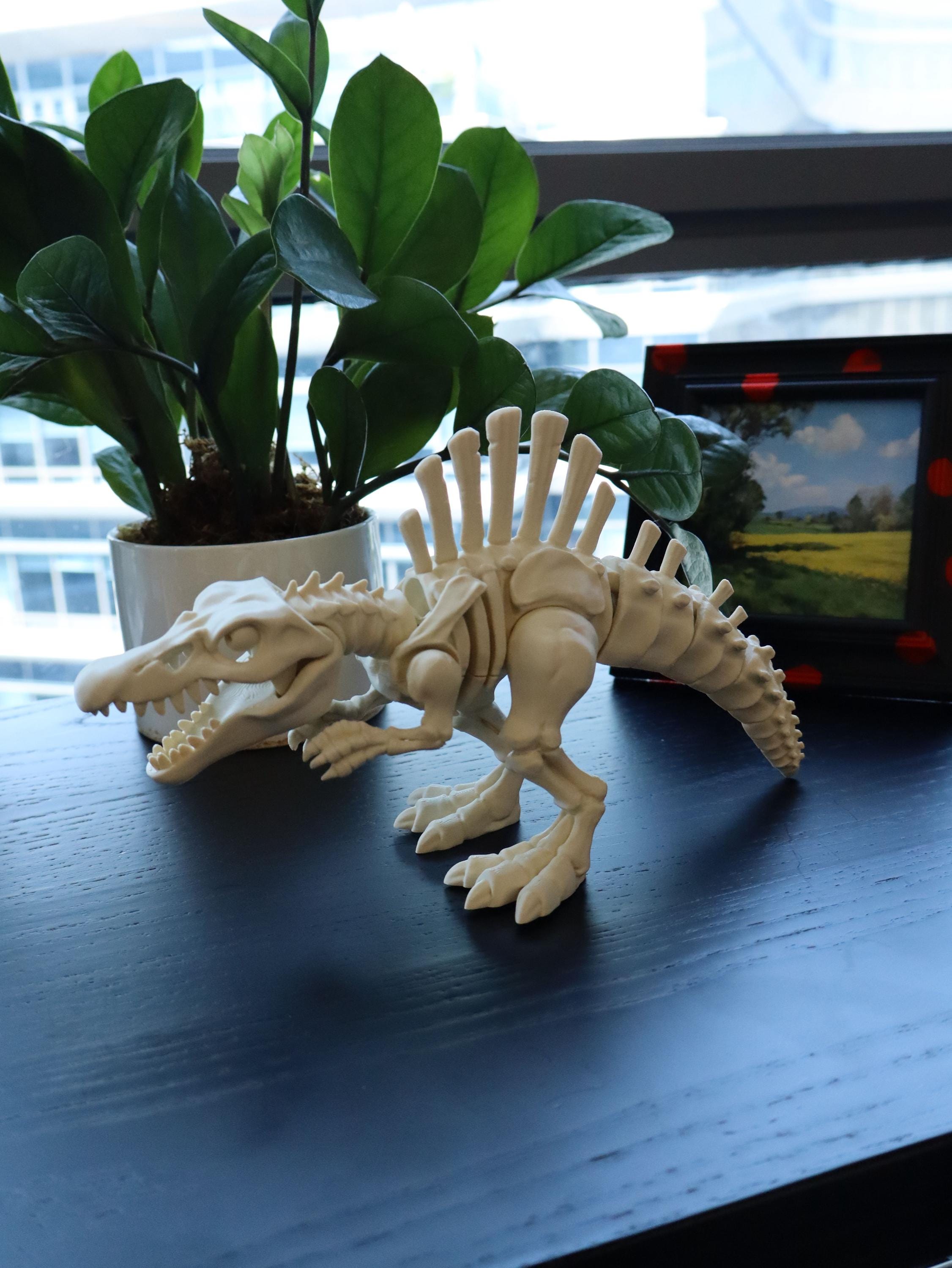 Articulated Spinosaurus Fidget Toy, Realistic Dinosaur Skeleton, 3D ...