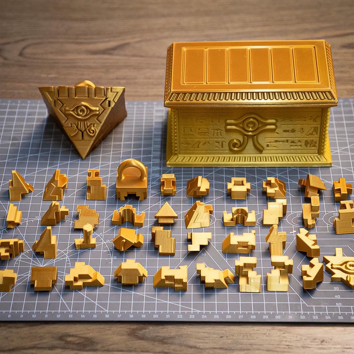 Yugioh Millennium Sarcophagus Deck Box Millennium Puzzle 3D Puzzle ...