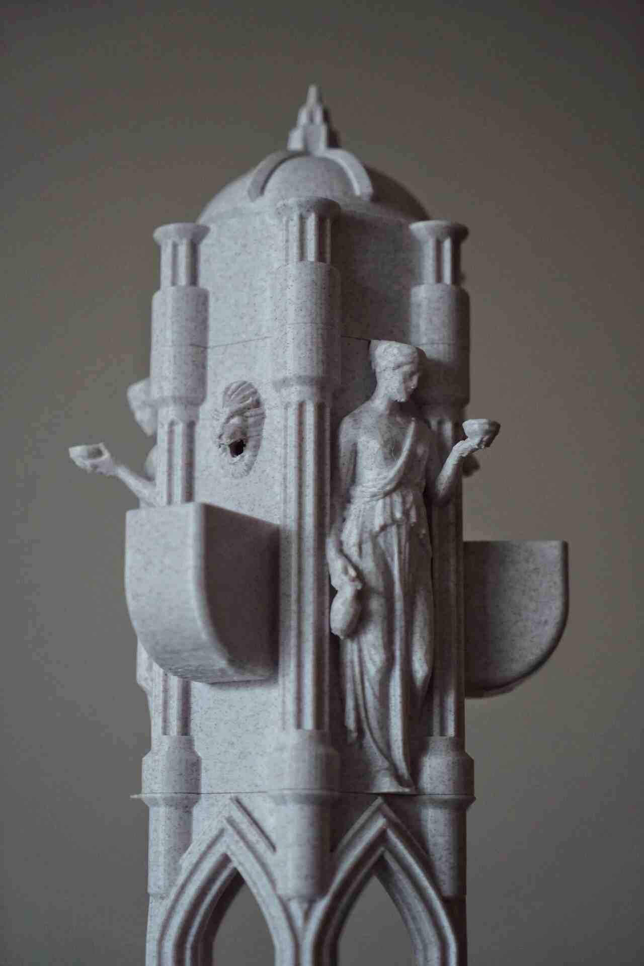Roman Sculpture Tower Stackable Moss Pole, 3D Printed Modular Self ...
