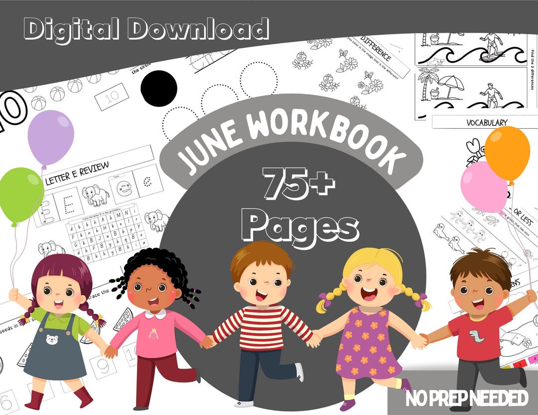 June Summer Activity Pack | Preschool Printable Worksheets | Early ...