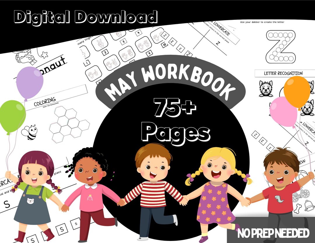 May Preschool Worksheets – Space Theme | Age 3 No Prep Printables ...