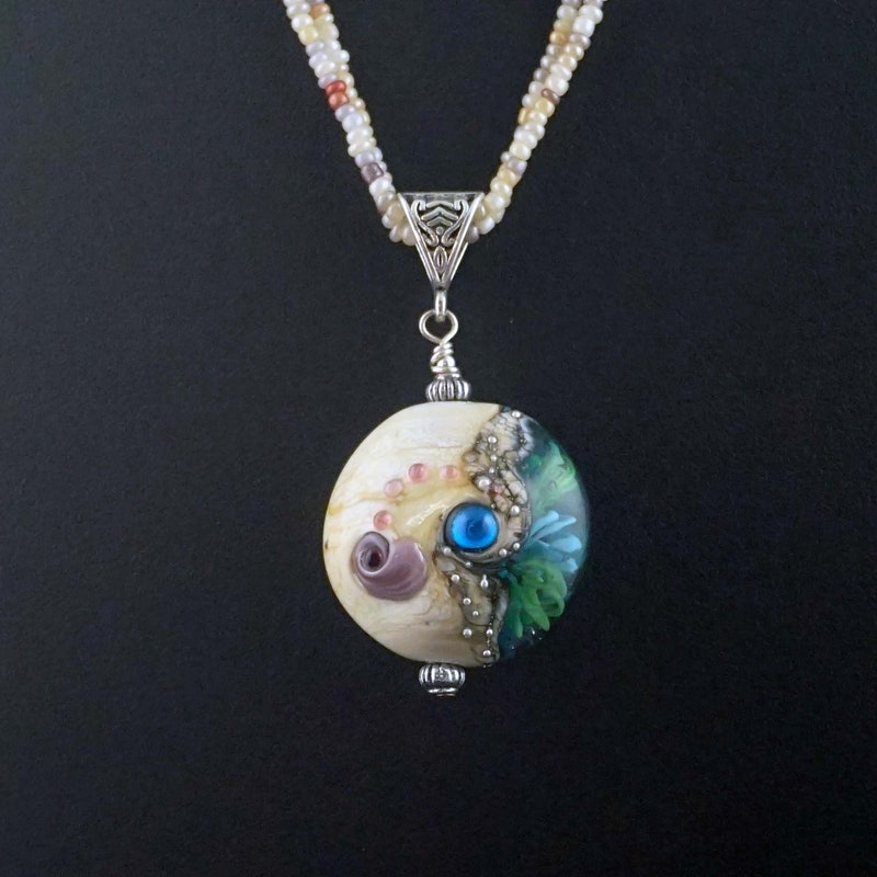 Lampwork Shell Beads - Etsy