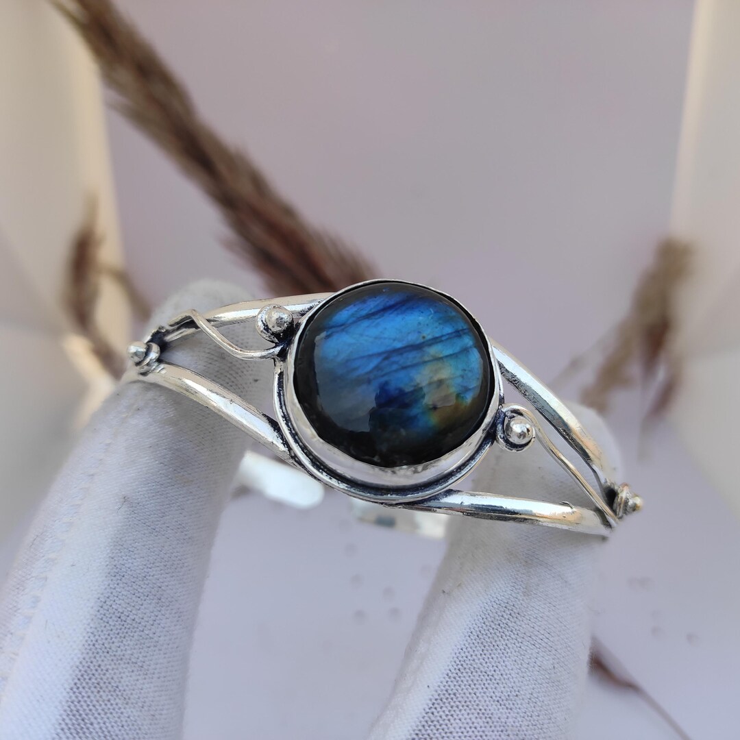 Buy Adjustable Labradorite Ring | Sterling Silver Boho Jewelry Online ...