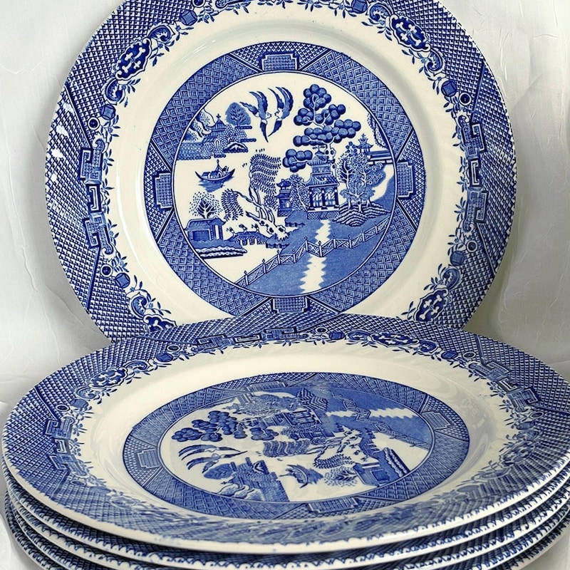 Willow Pattern Plates - Etsy UK