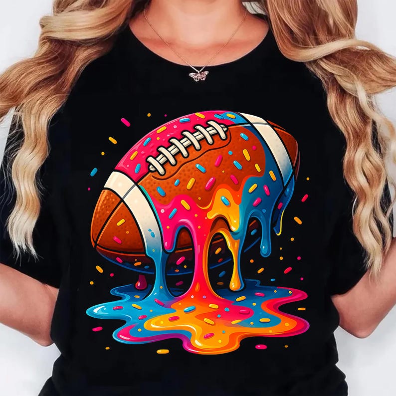 Football Drip PNG Bundle, Respect the Drip Football Clipart, Ice Cream ...