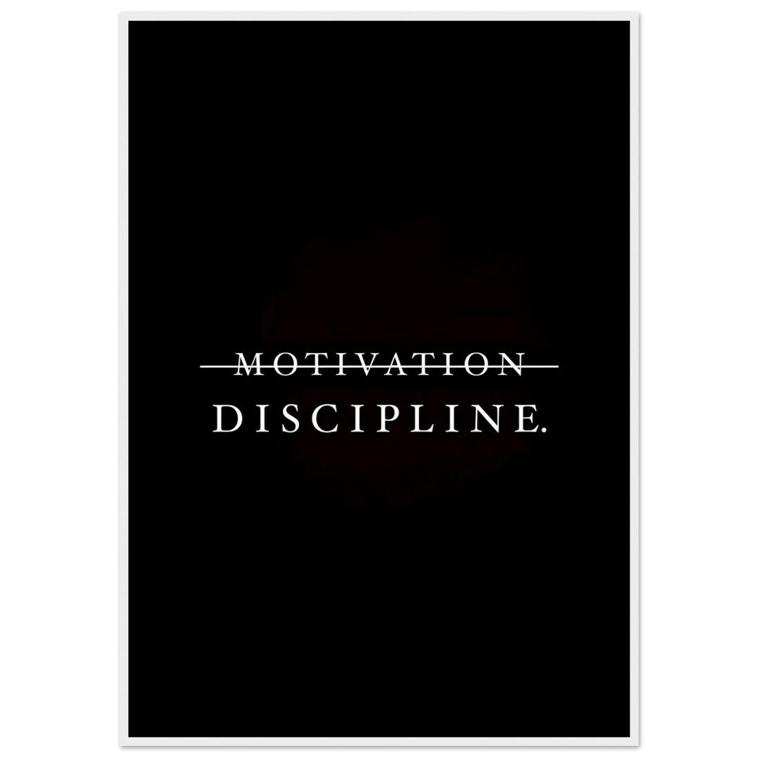 Motivational Poster "discipline Over Motivation" - Etsy