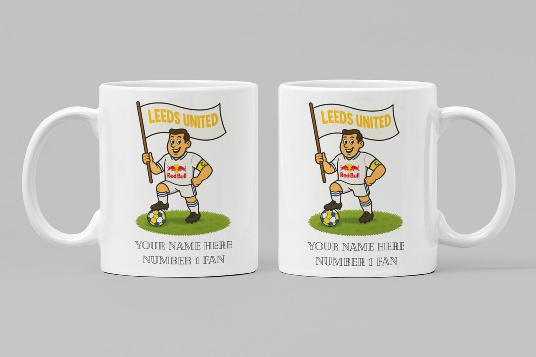 Personalised Leeds Inspired Mug: Custom Football Gift - Etsy