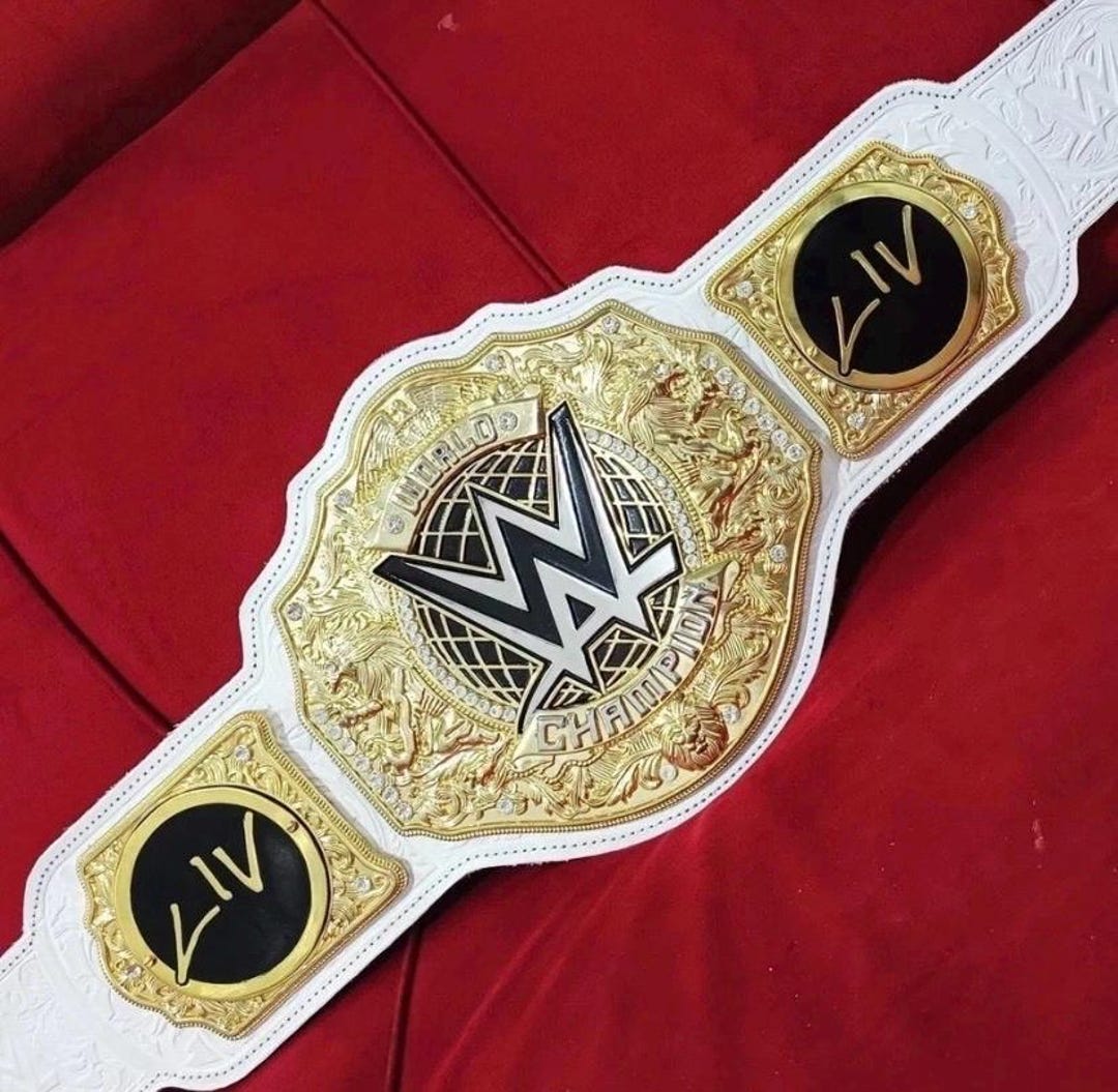 Liv M Organ World Heavyweight Championship Replica Title Belt 4mm / 6mm ...
