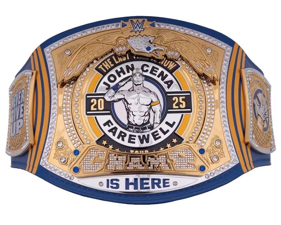 Farewell Tour 2025 St.louis Spinner Championship Replica Title Belt ...
