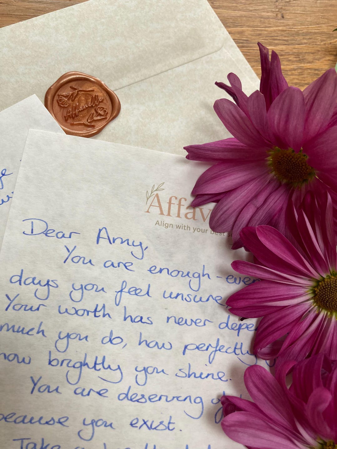 Handwritten Self-love Letter – Comfort, Encouragement | Keepsake Gift ...