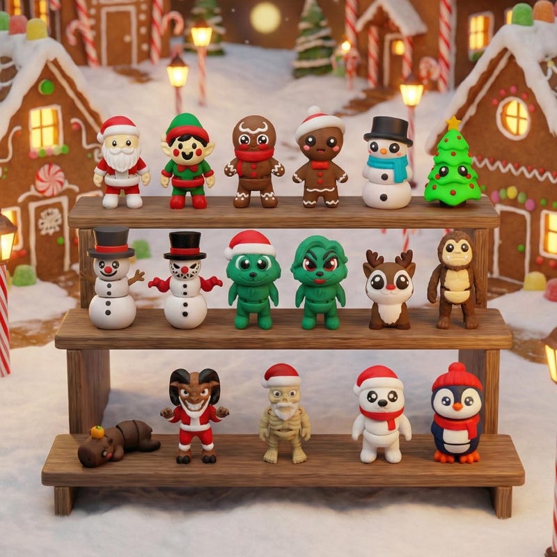 Miniature Grinch Figures - Etsy