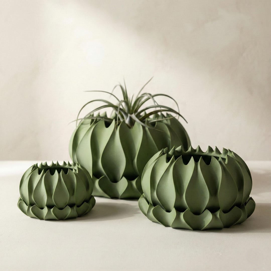 Indoor Planter Pot Modern | Sculptural Plant Pot | 3D Printed ...