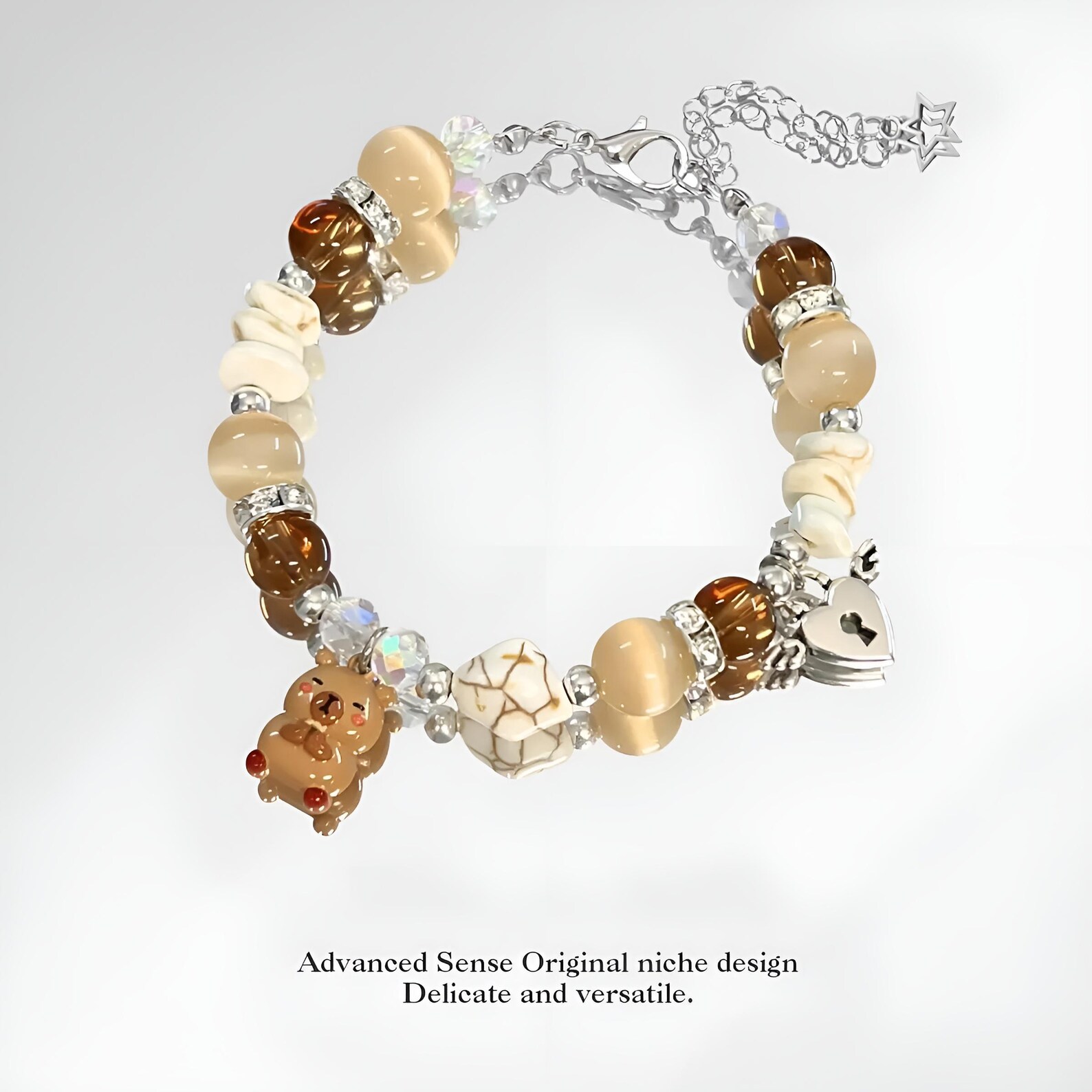 Forest Capybara Bracelet - Cute Capybara Cartoon Design, Multi-use as ...