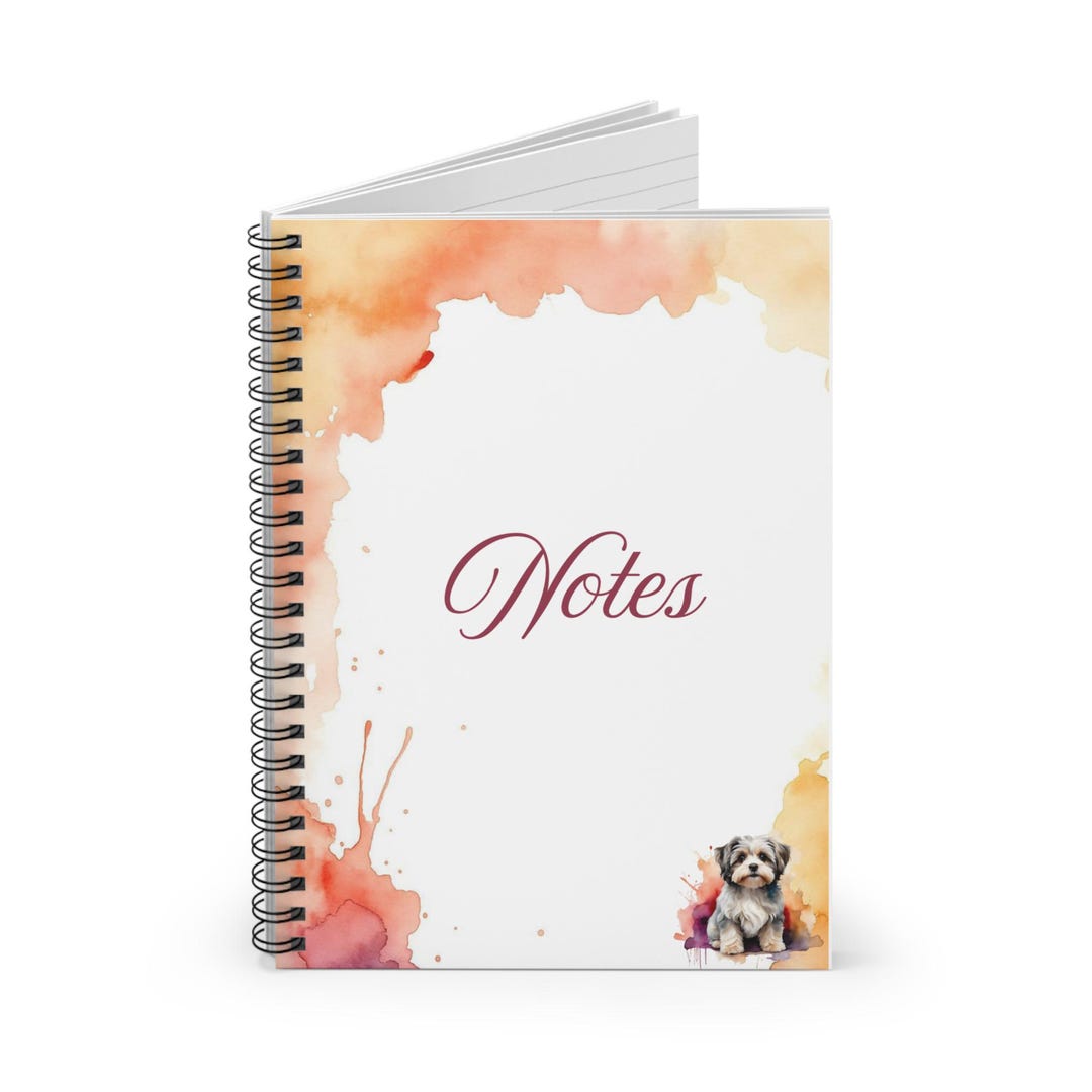 Personalized Notebook, Custom Watercolor Havanese Dog: Journaling ...