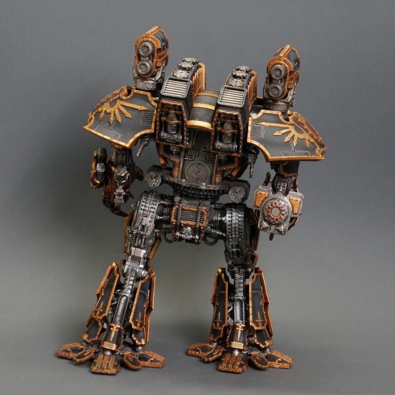 Imperial Knights Adeptus Titanicus Warlord Battle Titan Warharmmer 40k ...
