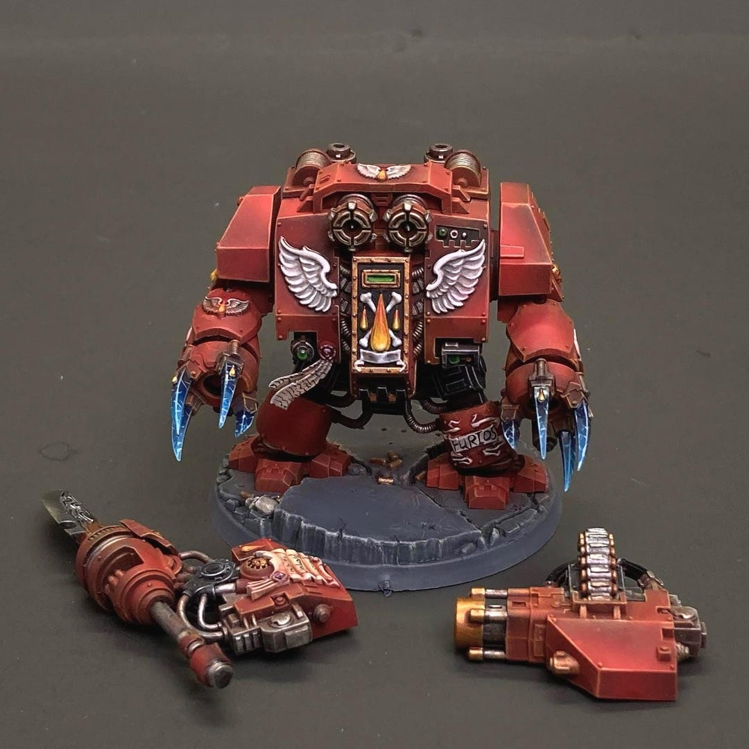 Space Marines Furioso Dreadnought Blood Angels Warharmmer 40k Pro ...