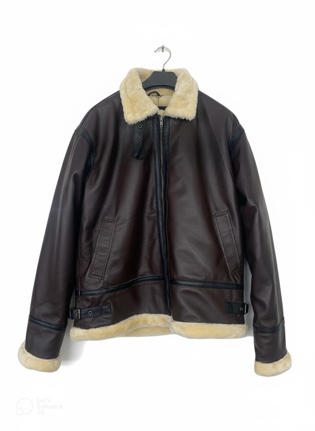 Handmade Leon Kennedy RE4 Leather Jacket | Men's B3 Bomber Jacket ...
