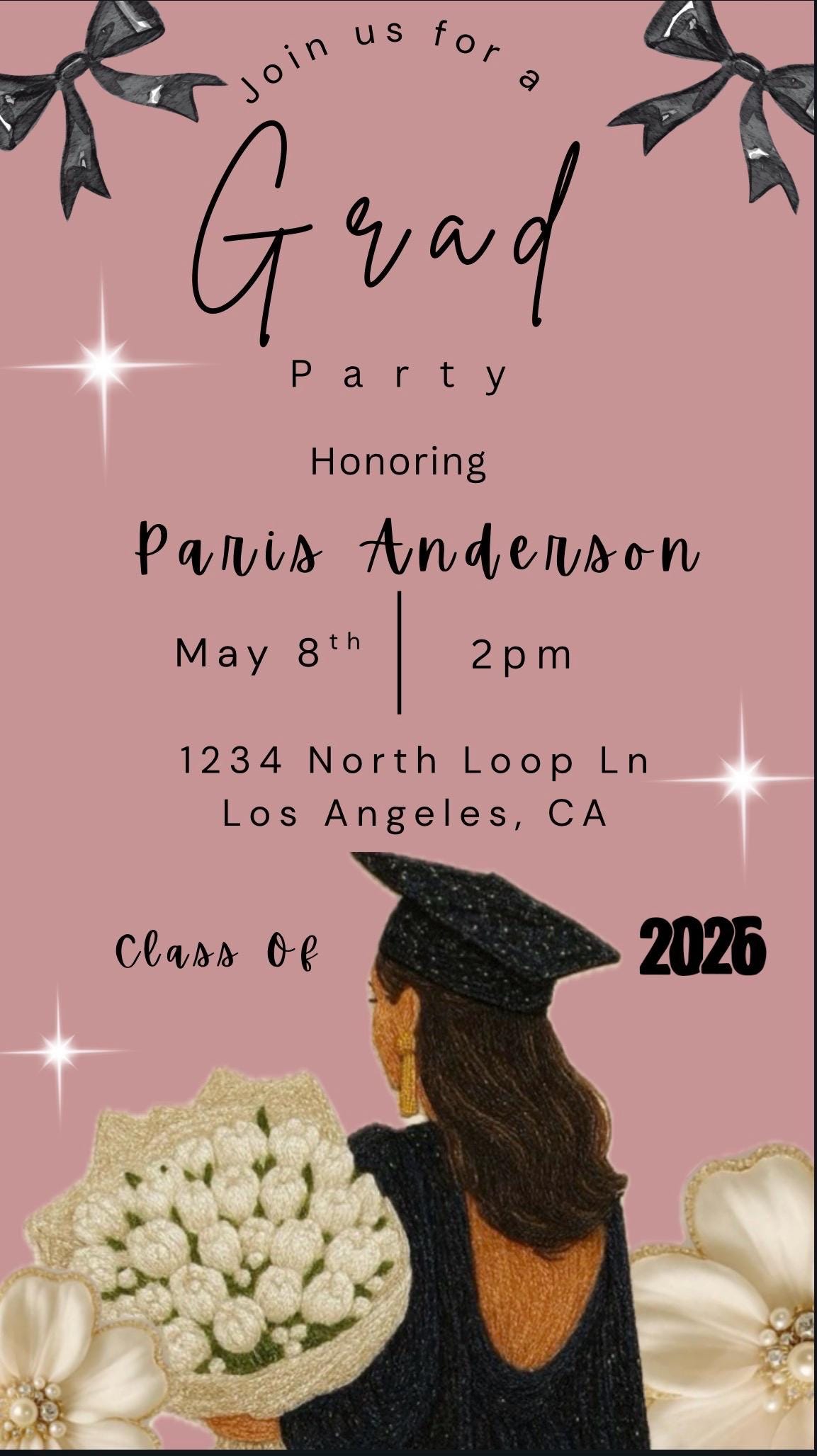 Elegant Graduation Party Invitation - Etsy