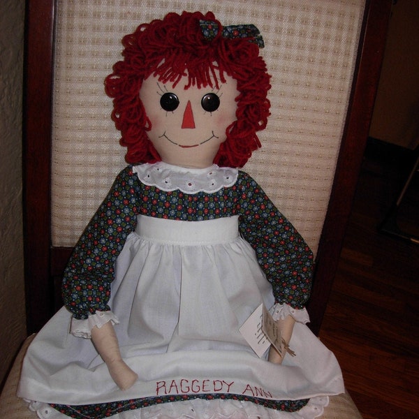 Raggedy Ann Doll - Etsy