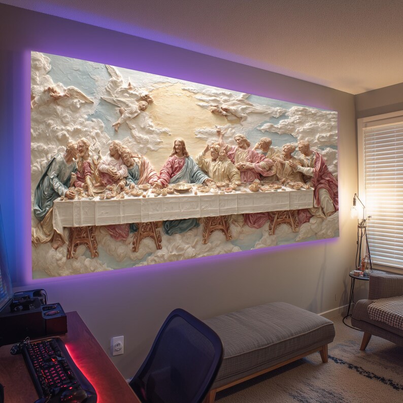 The Last Supper Wall Art Print, Classic Religious Christian Artwork ...