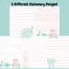 Printable Stationary, Kids Stationary Set, Notebook Pages, Notepad ...