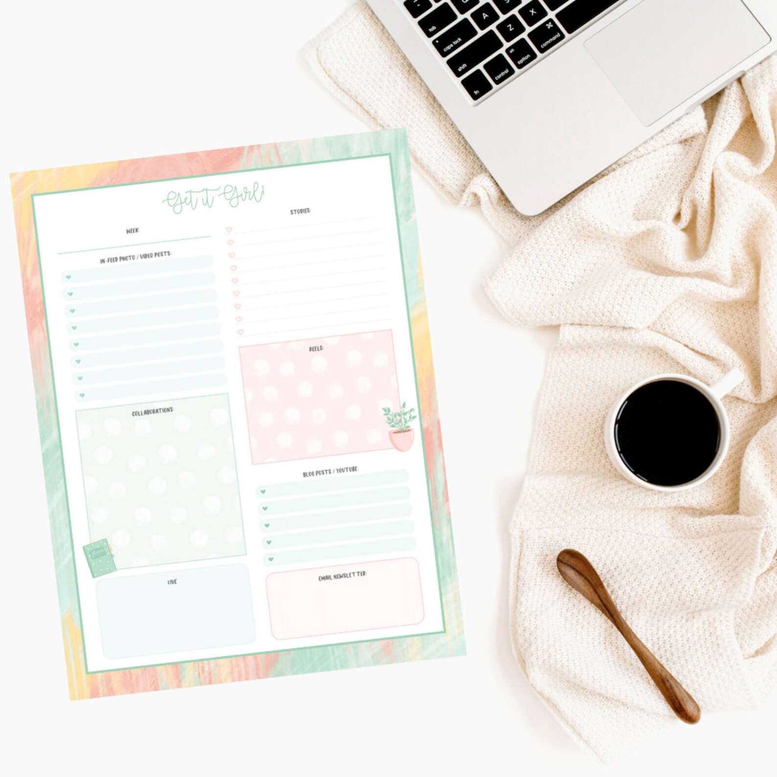 Get It Girl Daily Planner, Planner, Planner Pages, Weekly Planning ...