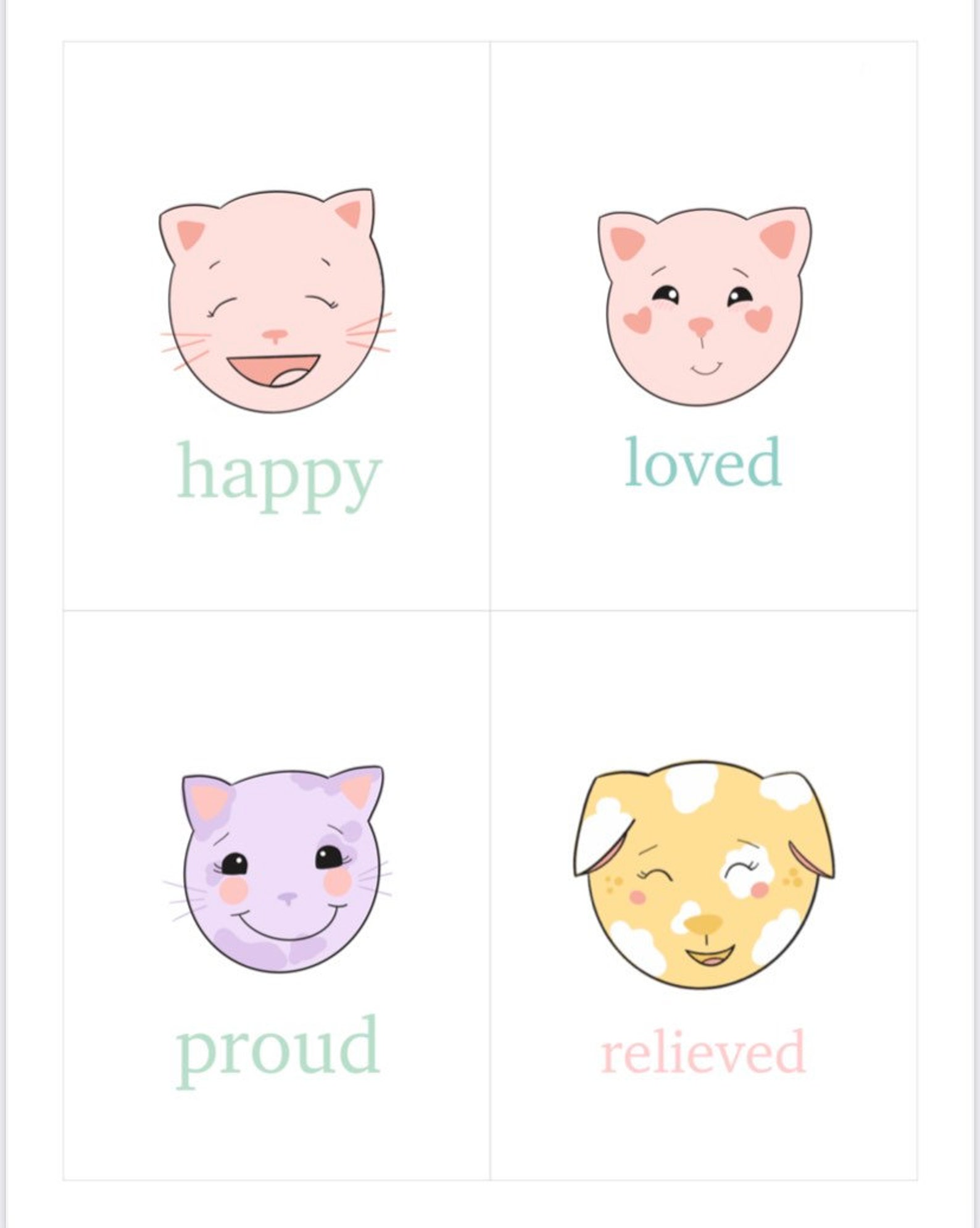 How Am I Feeling Cards Set of 16 Emotion Cards Facial - Etsy